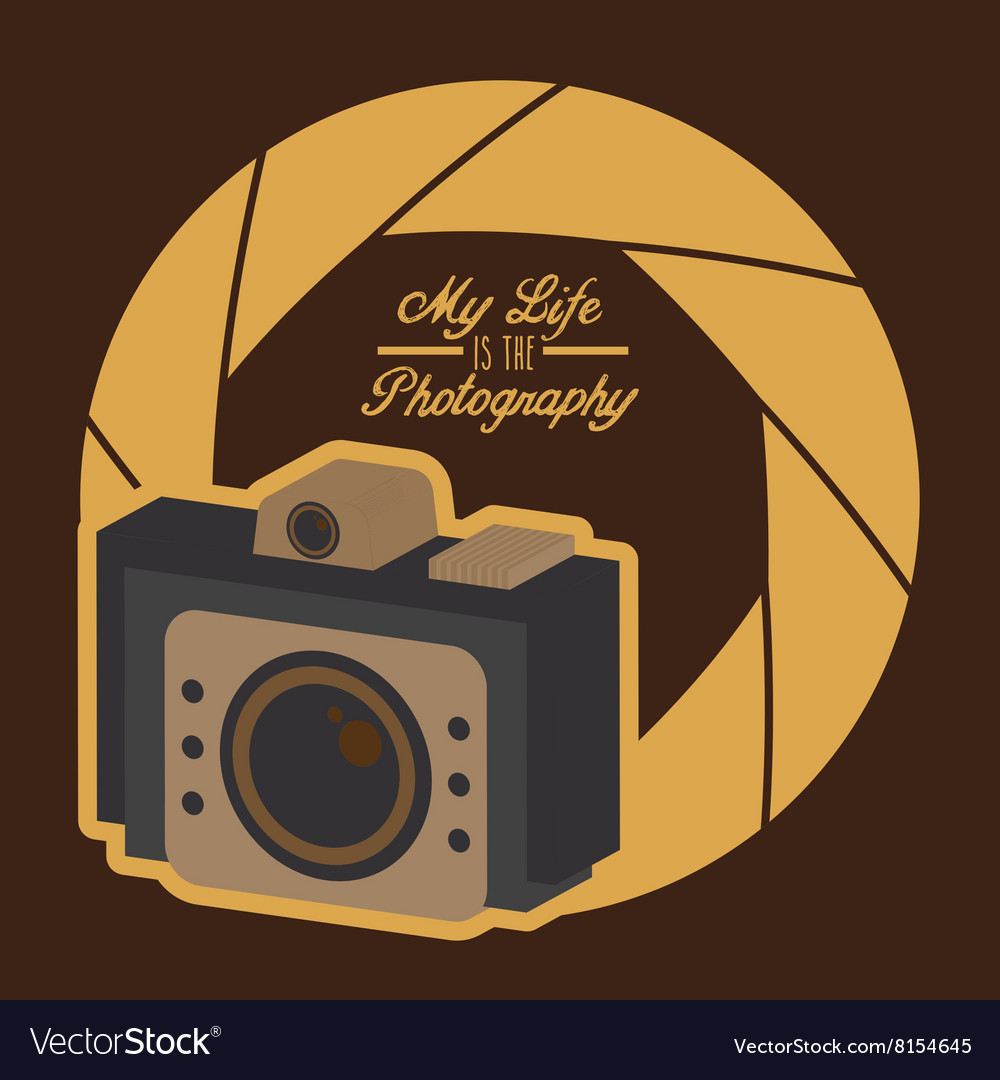 Camera shutter background Royalty Free Vector Image