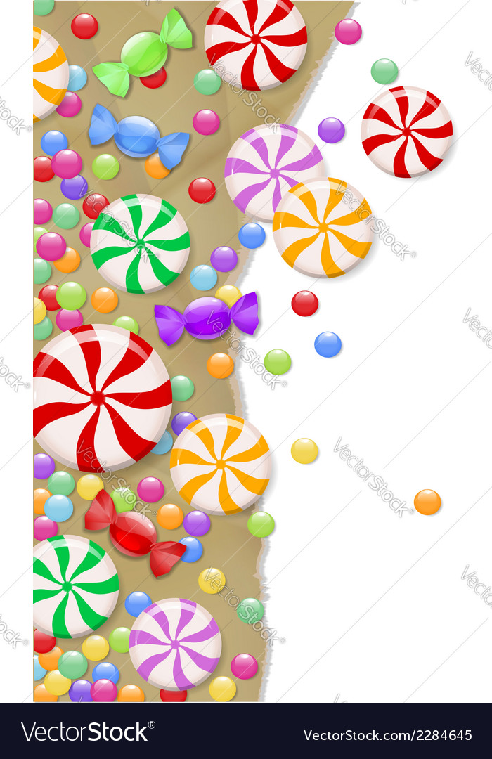Candy background Royalty Free Vector Image - VectorStock