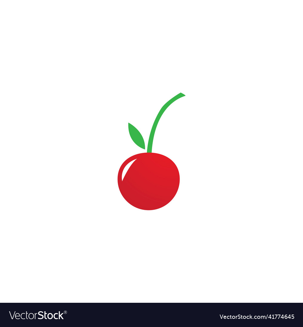Cherry logo Royalty Free Vector Image - VectorStock