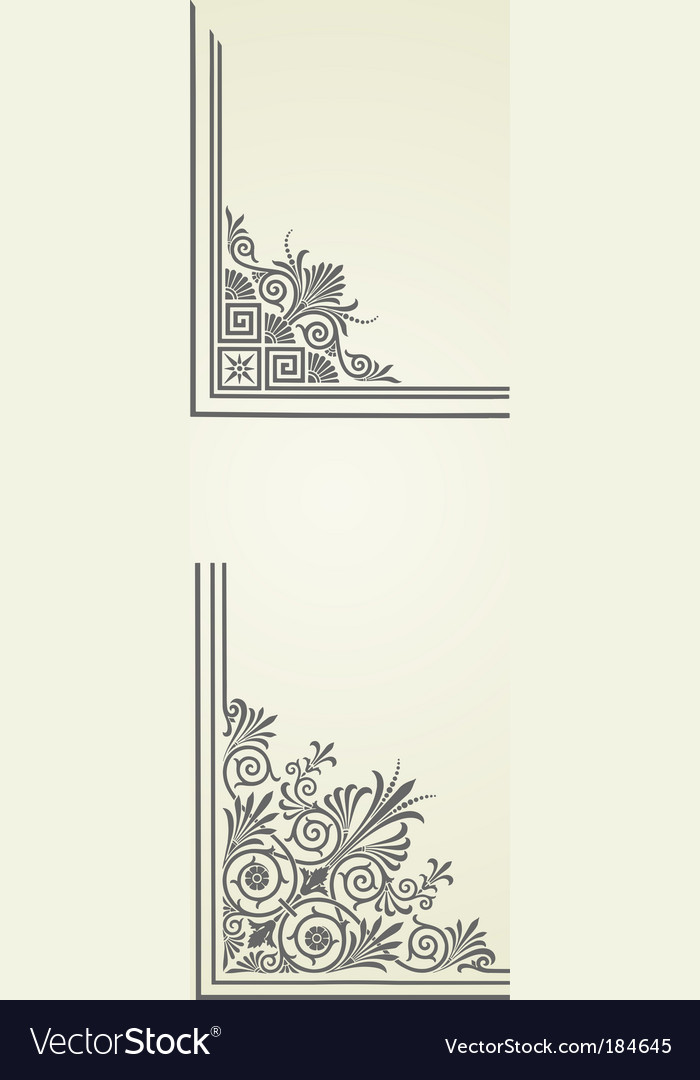 Complex border elements Royalty Free Vector Image