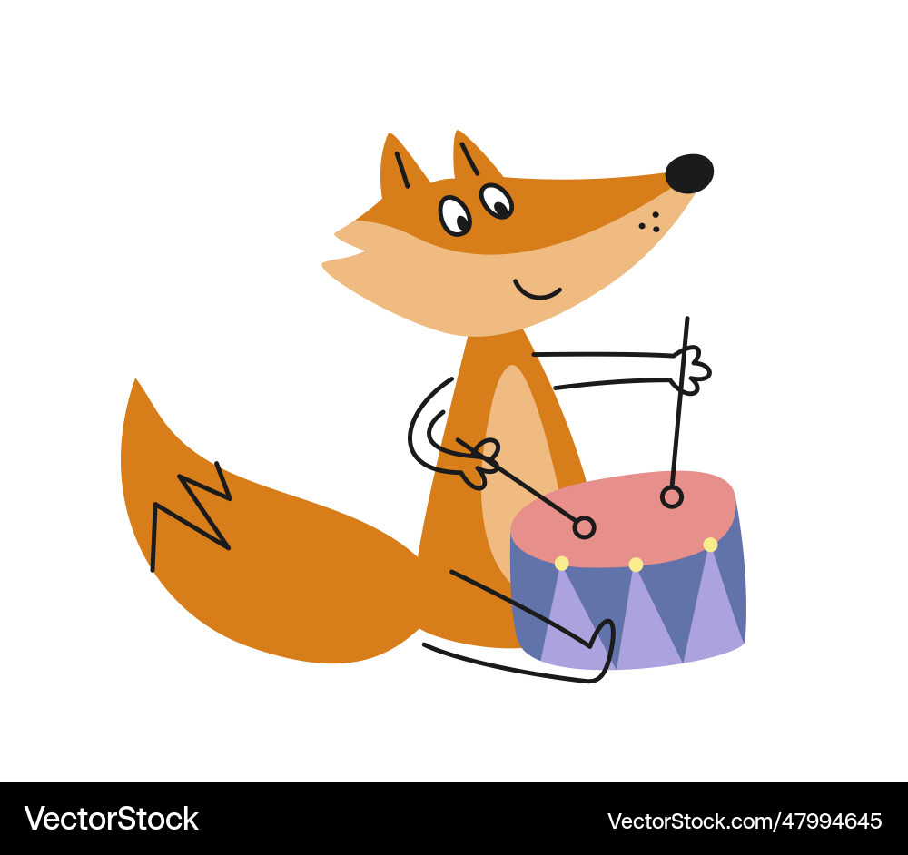 Cute smiling animal Royalty Free Vector Image - VectorStock