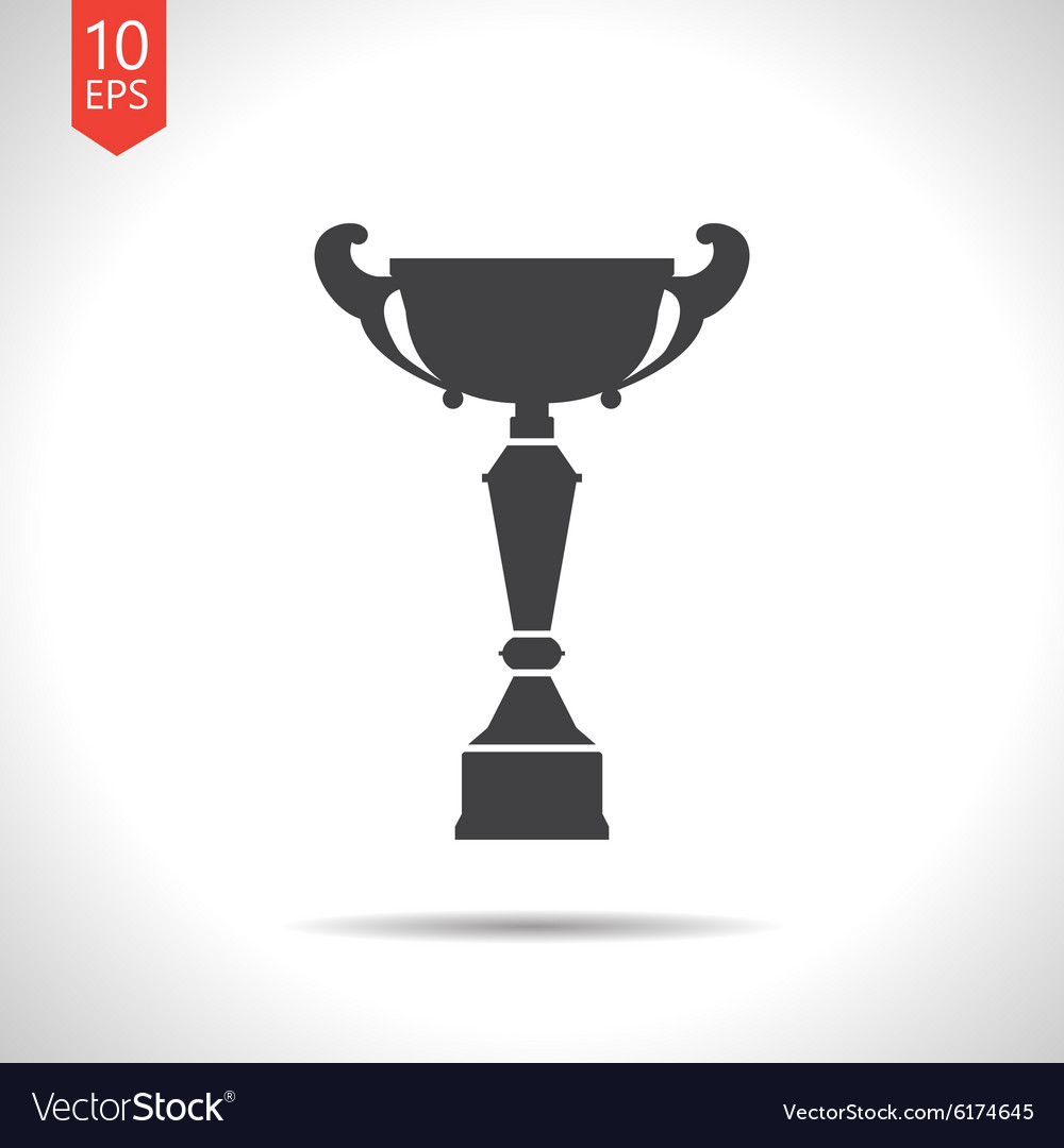 Flat trophy Royalty Free Vector Image - VectorStock