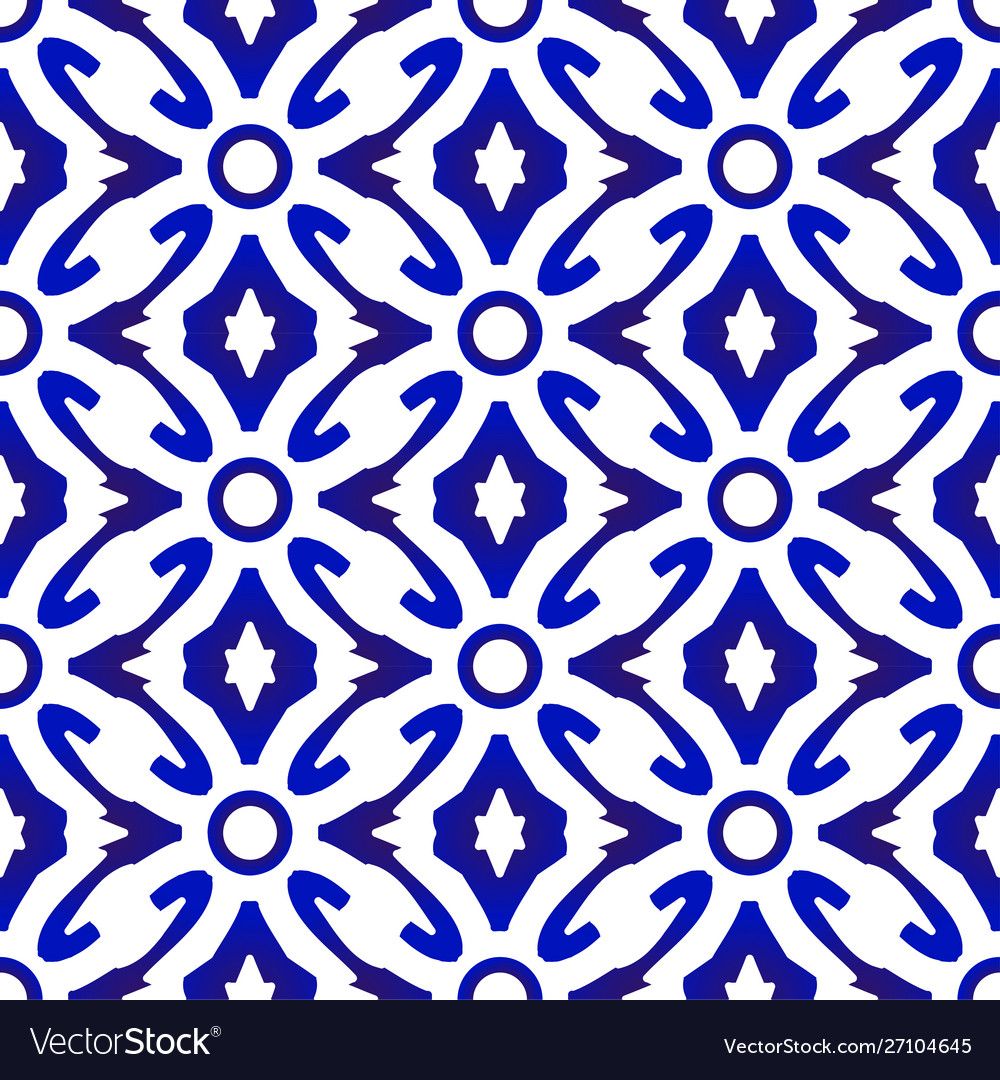 Porcelain pattern Royalty Free Vector Image - VectorStock