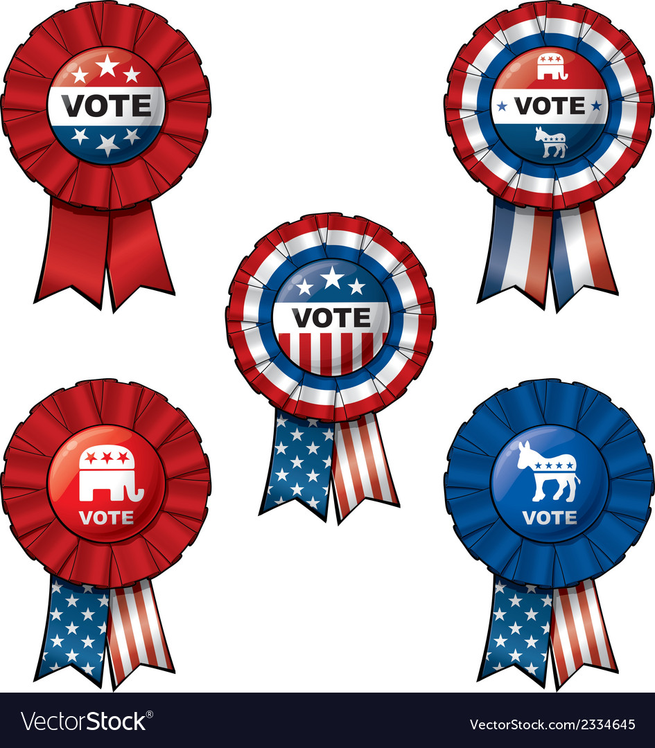 Ribbon vote Royalty Free Vector Image - VectorStock