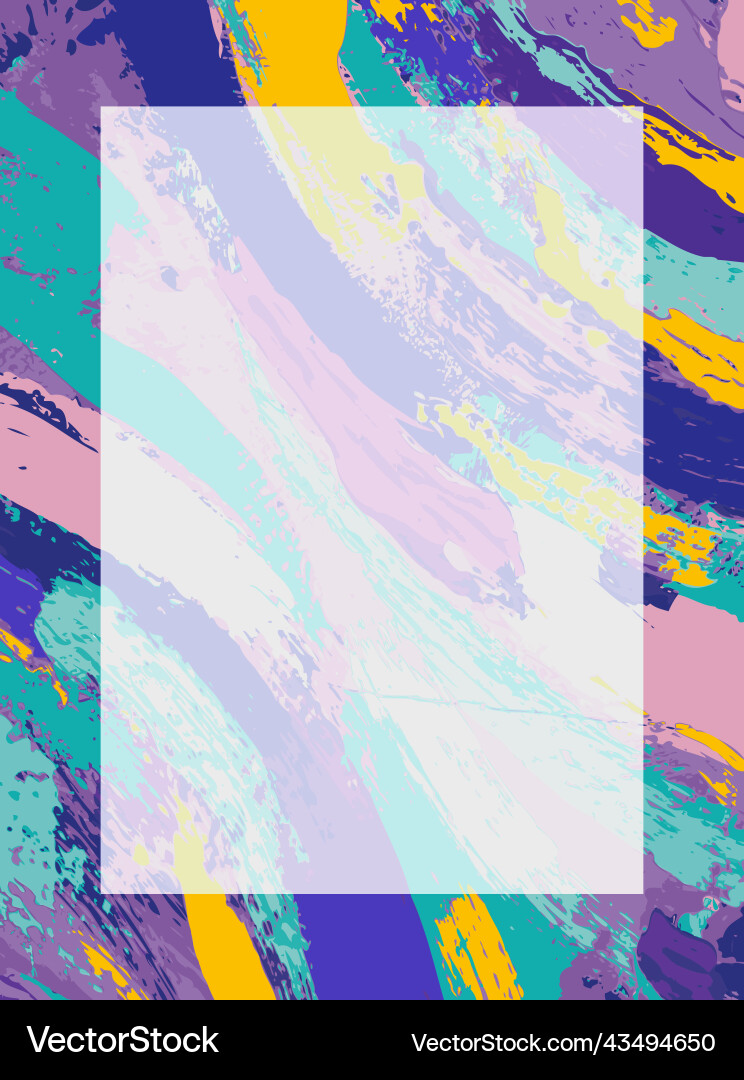 Abstract paintbrush painting background Royalty Free Vector
