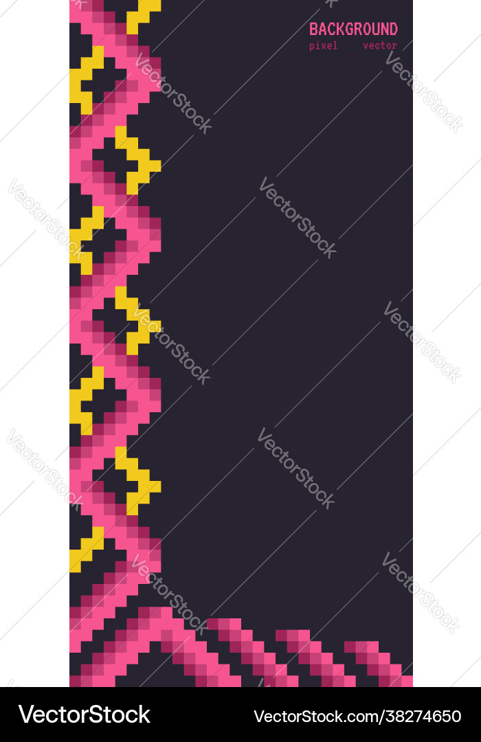 Abstract pixel background in calm colors Vector Image