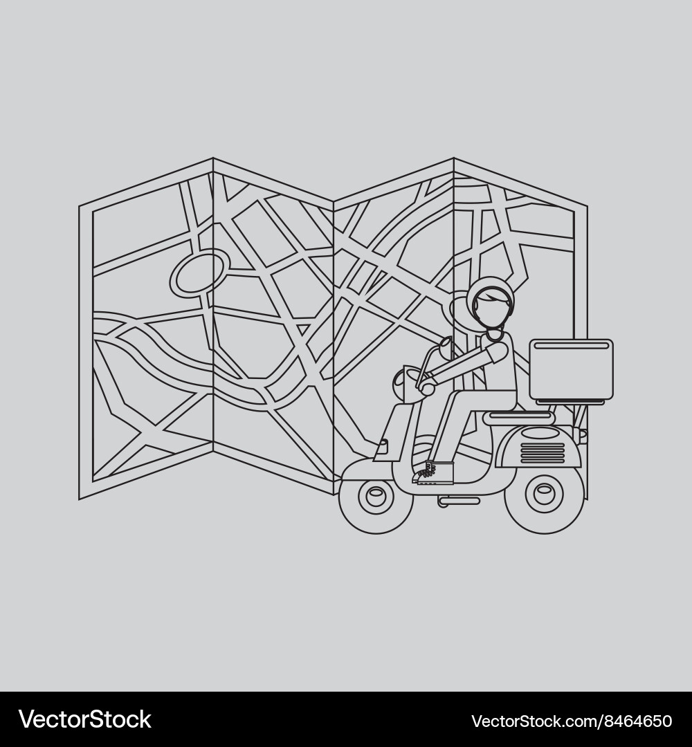 Food delivery design Royalty Free Vector Image
