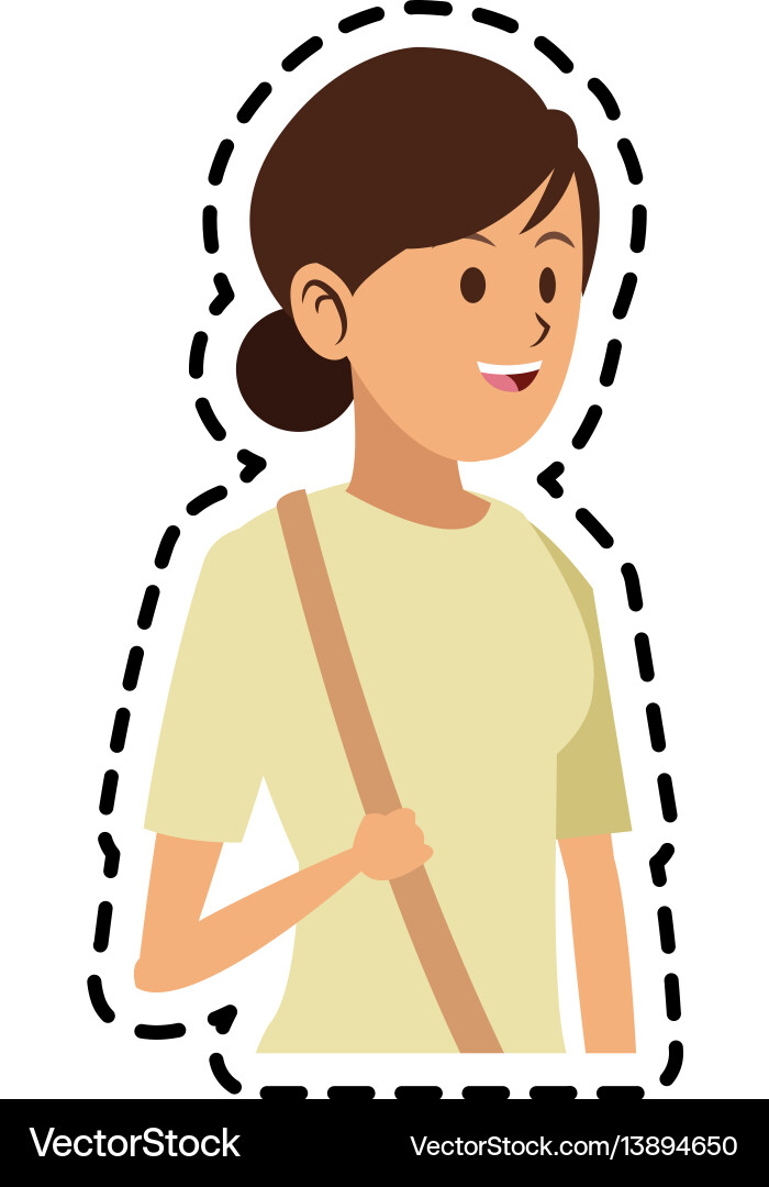 Happy woman icon image Royalty Free Vector Image