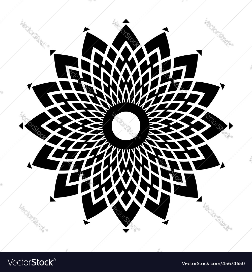 Radial circle design element Royalty Free Vector Image