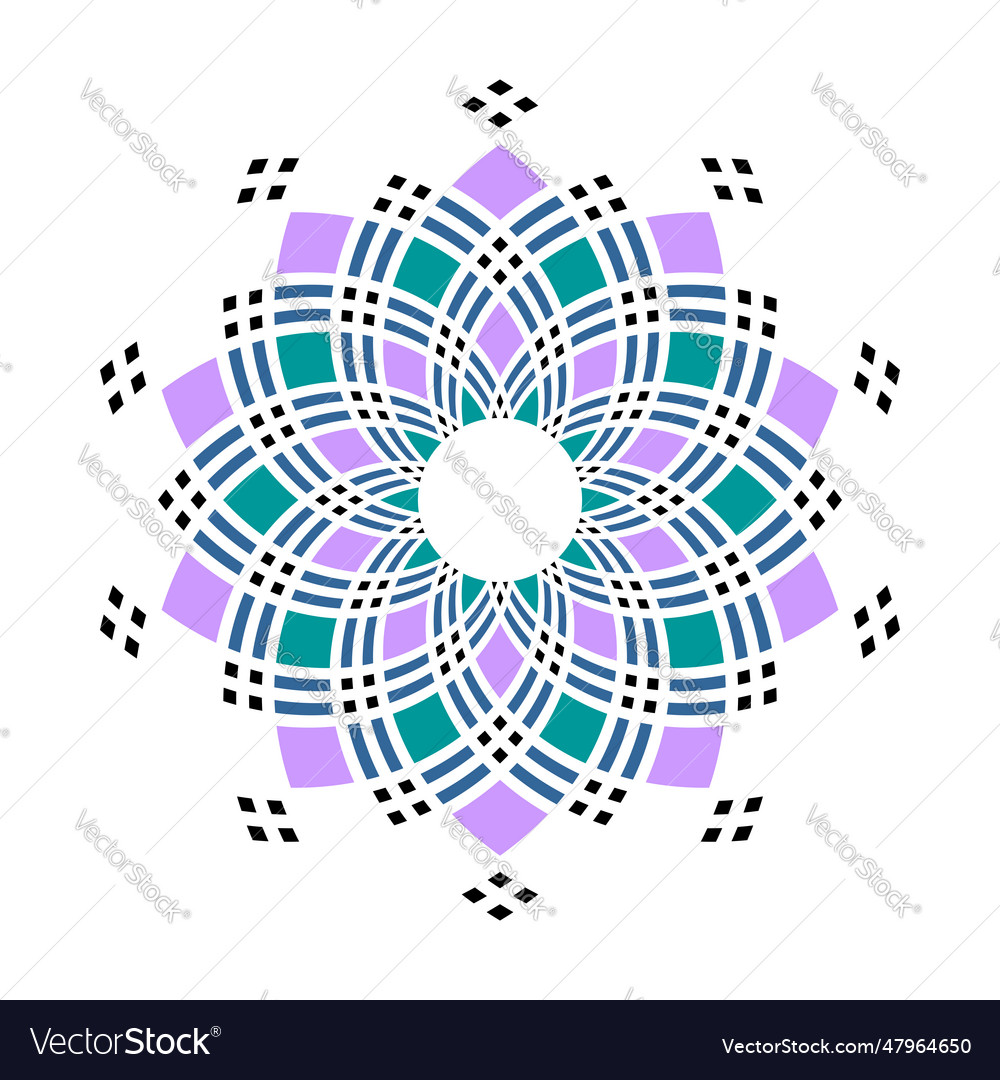 Radial circle pattern Royalty Free Vector Image