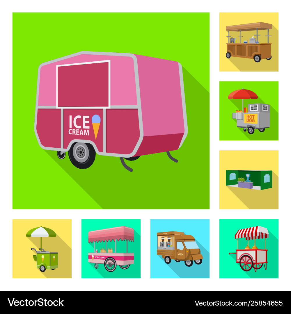 Isolated object marketing and tent icon set Vector Image