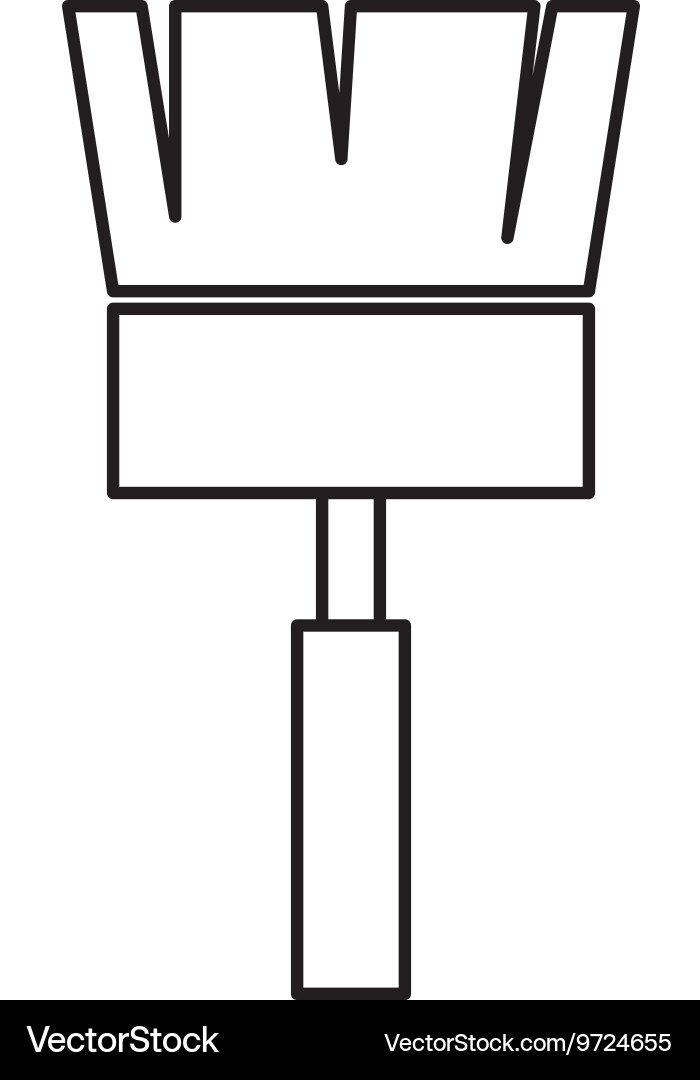 Paint brush tool icon construction and repair Vector Image
