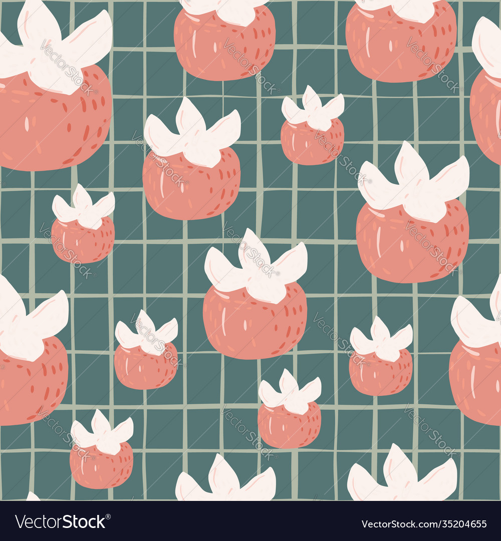 Random seamless doodle pattern with pink abstract Vector Image