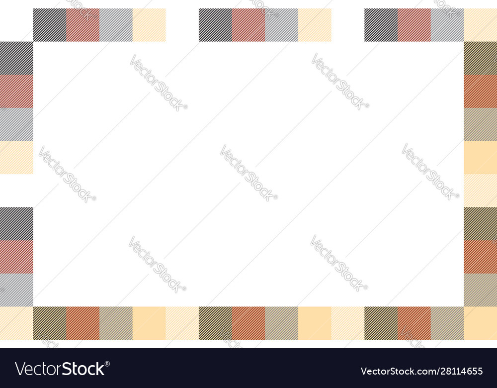 Rectangle frame vintage pattern design template Vector Image