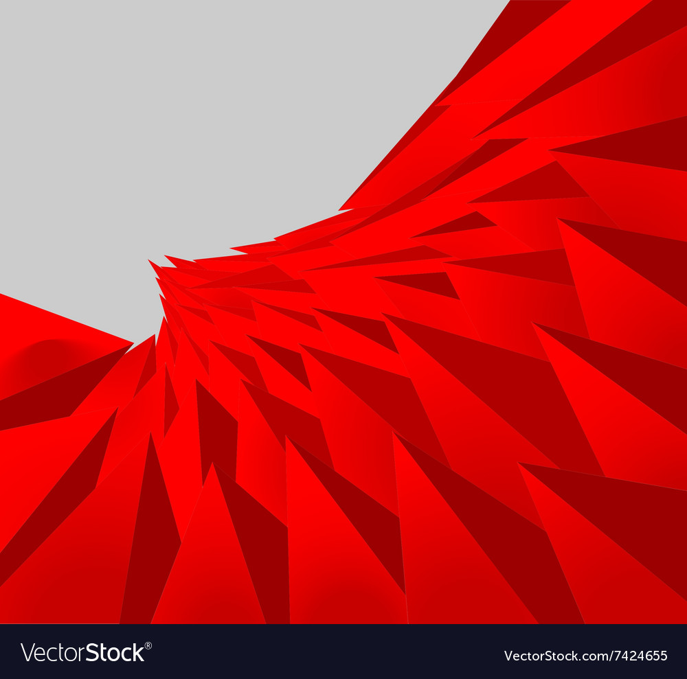 Red triangle Royalty Free Vector Image - VectorStock