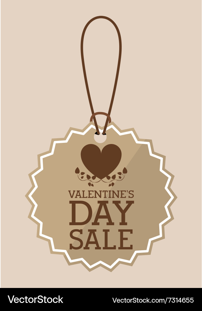 Valentines day sale design Royalty Free Vector Image