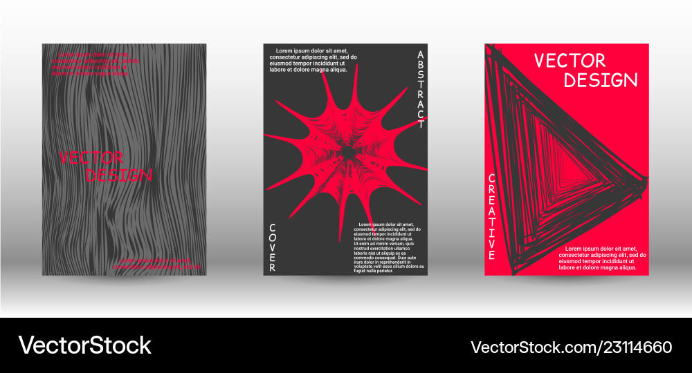 A set of modern covers Royalty Free Vector Image