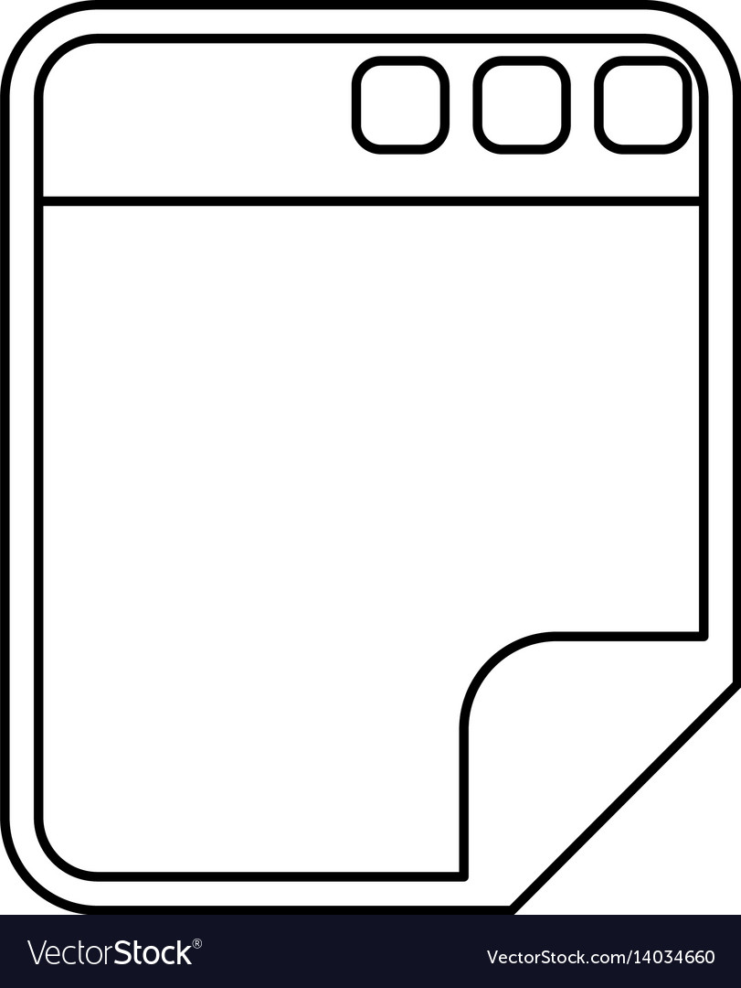 Browser web interface Royalty Free Vector Image