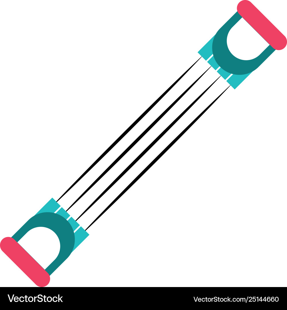 Fitness stretching band Royalty Free Vector Image