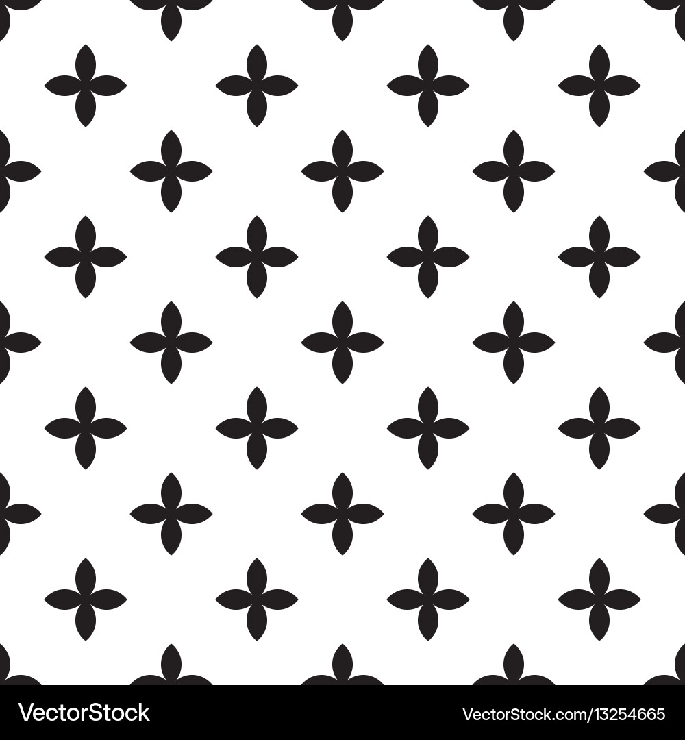 Abstract seamless pattern mosaic of black Vector Image