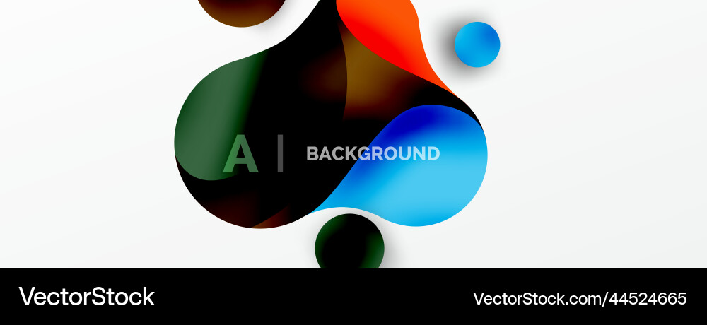 Flowing geometric shapes minimalist abstract Vector Image