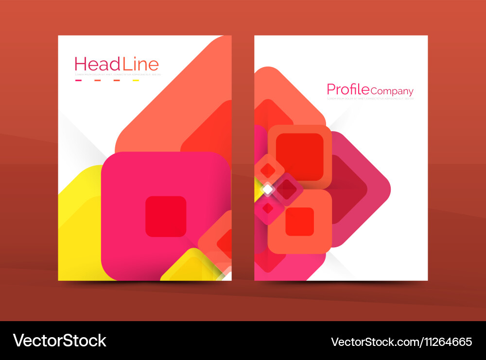 Geometric abstract background business company Vector Image