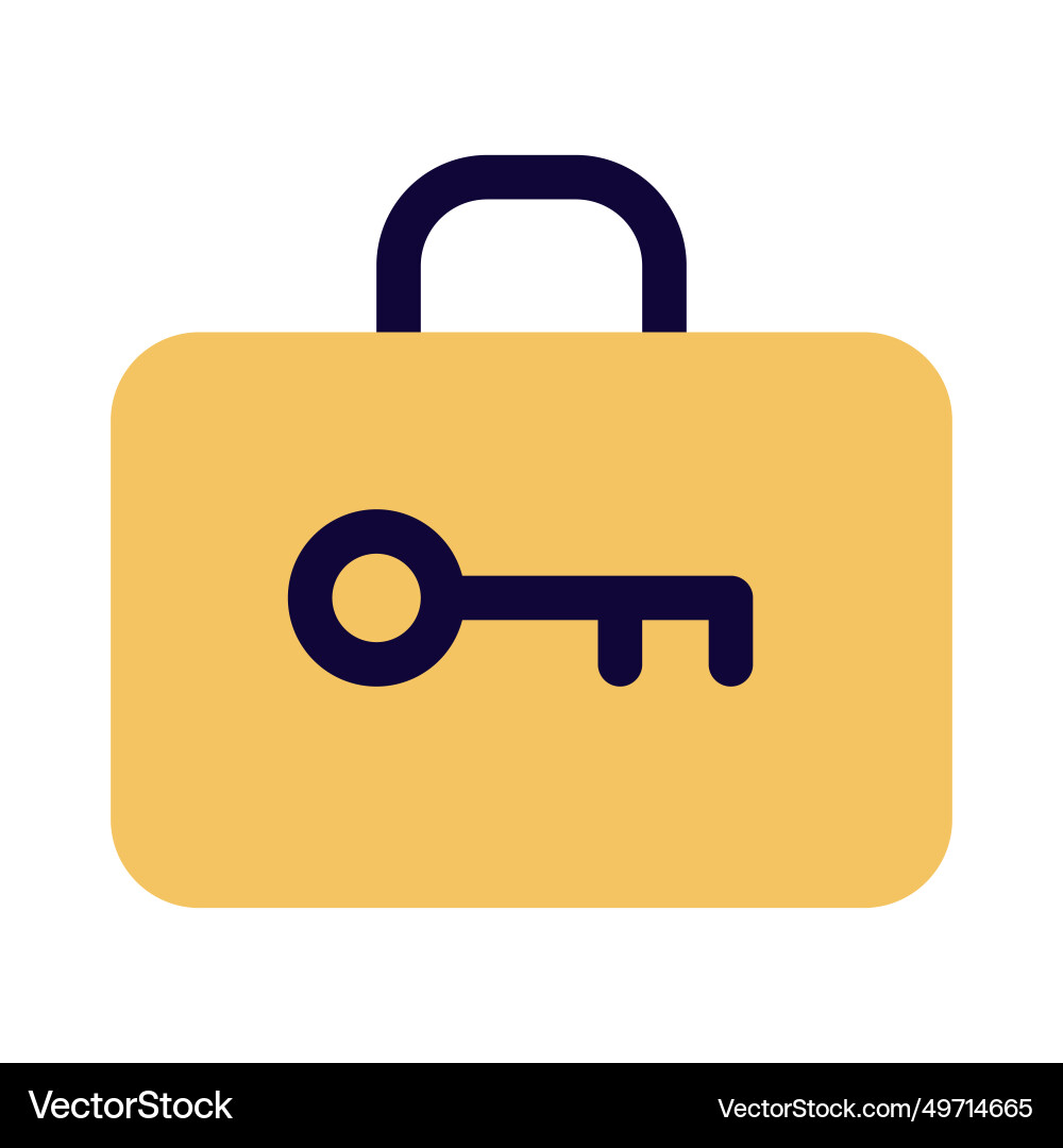 Locked storage for luggage ensuring safety Vector Image