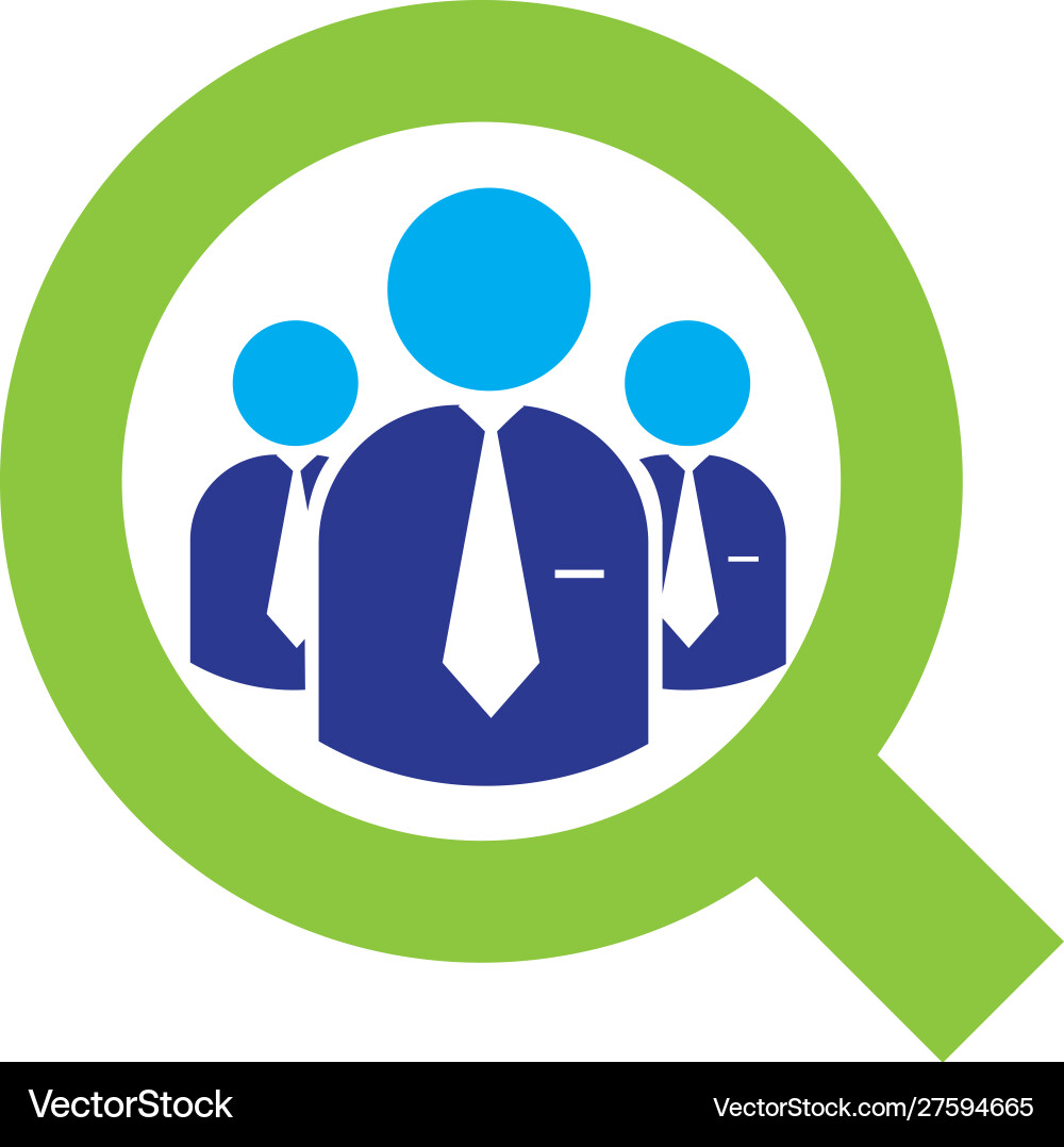 Modern Job Search Logo Concepts Royalty Free Vector Image