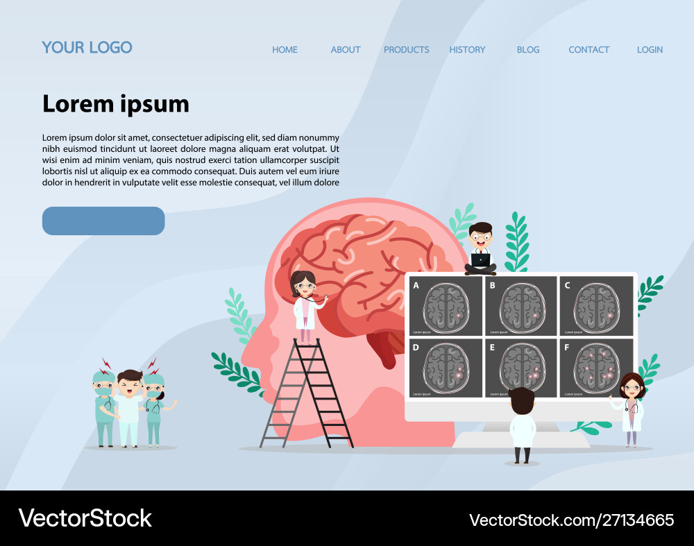 Scientific medical human brain stroke Royalty Free Vector