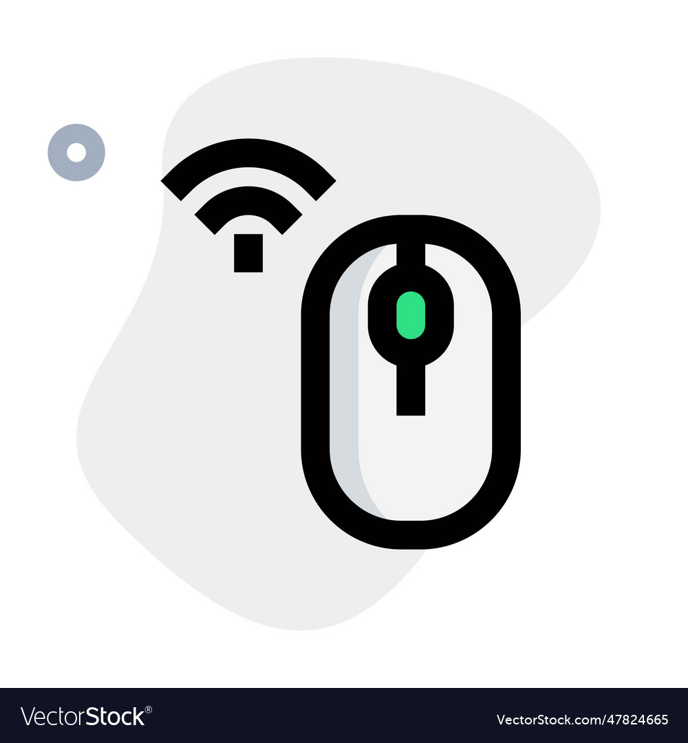 Wireless mouse handheld input device Royalty Free Vector