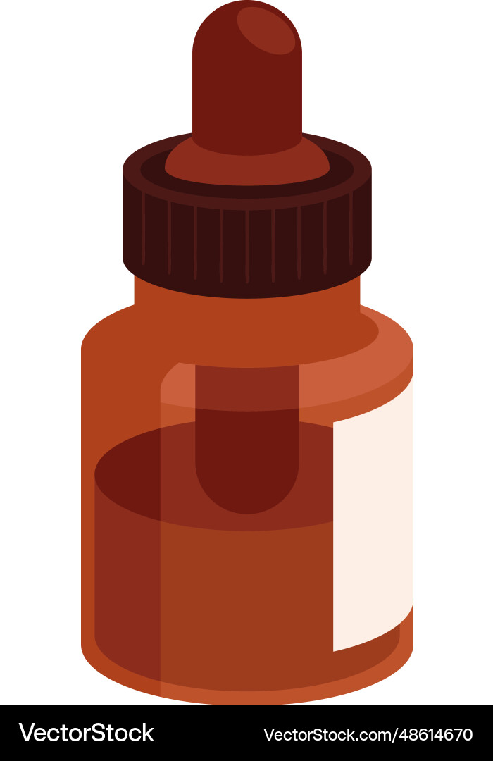 Medical dropper icon isolated Royalty Free Vector Image