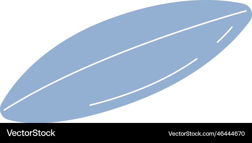 Wooden surfboard equipment Royalty Free Vector Image