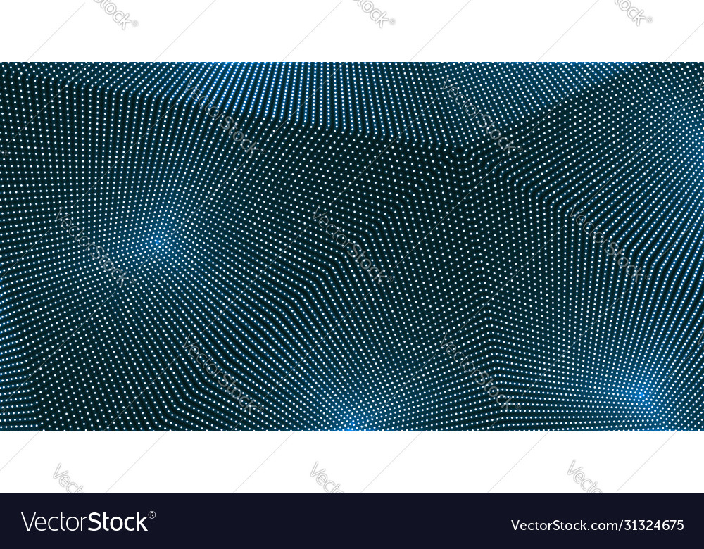 Abstract background in technology style 3d grid Vector Image