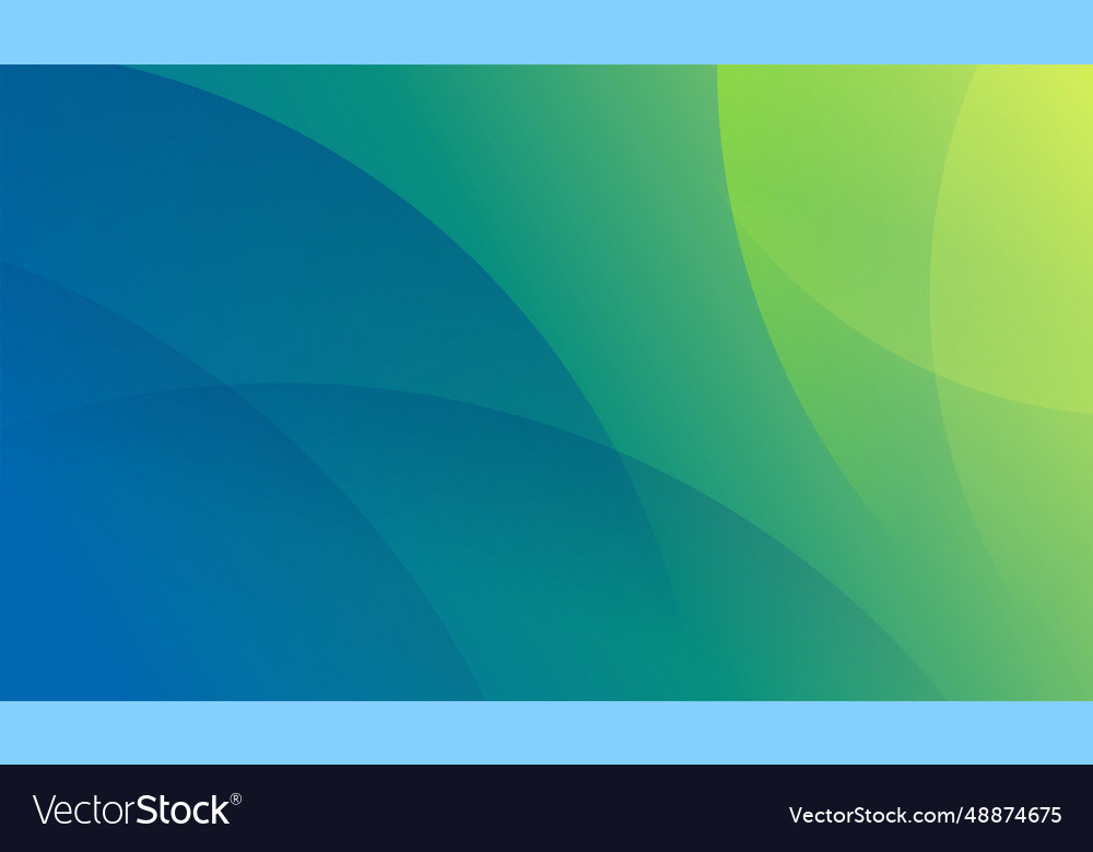 Background gradient design wave green modern Vector Image