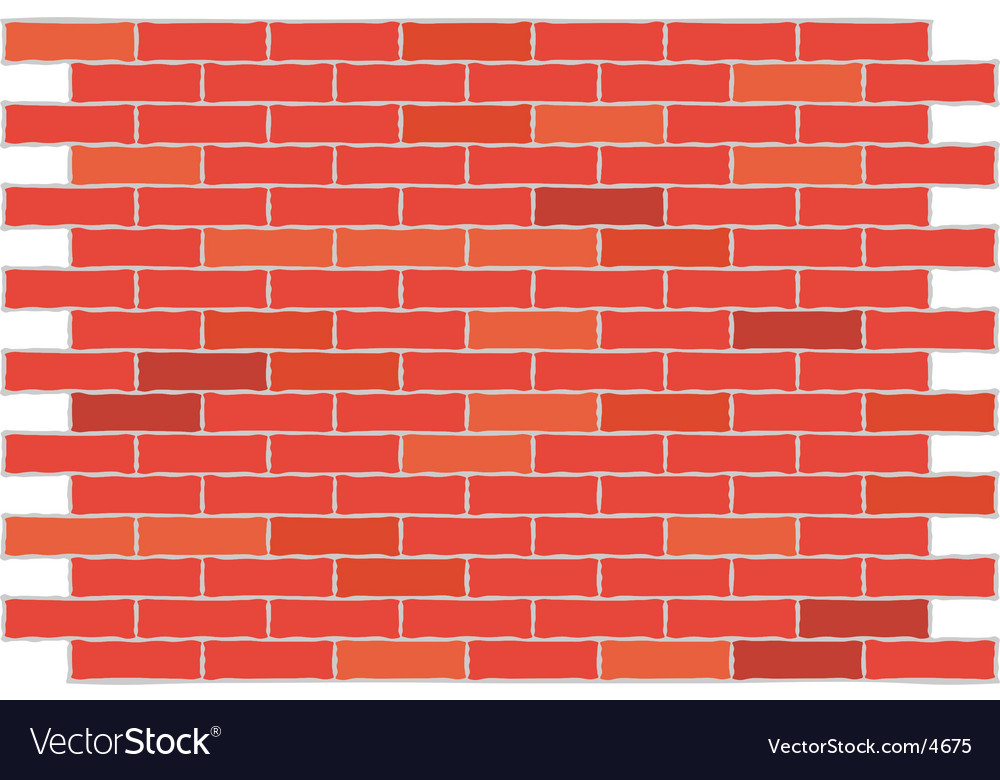 Brick wall Royalty Free Vector Image - VectorStock