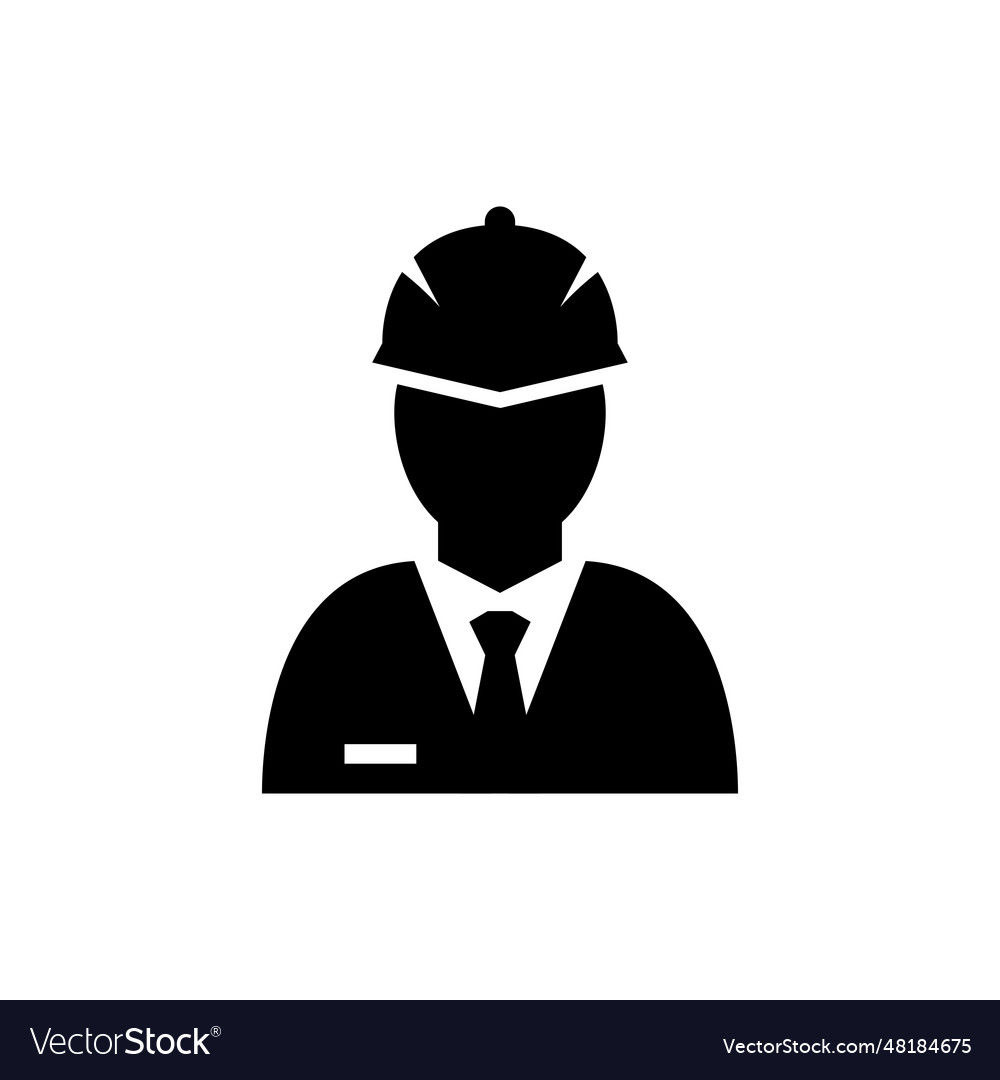 Engineer simple icon Royalty Free Vector Image