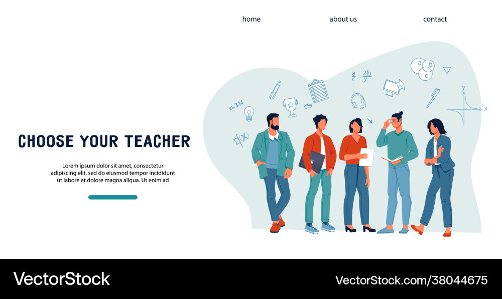 Group diverse school college and university Vector Image