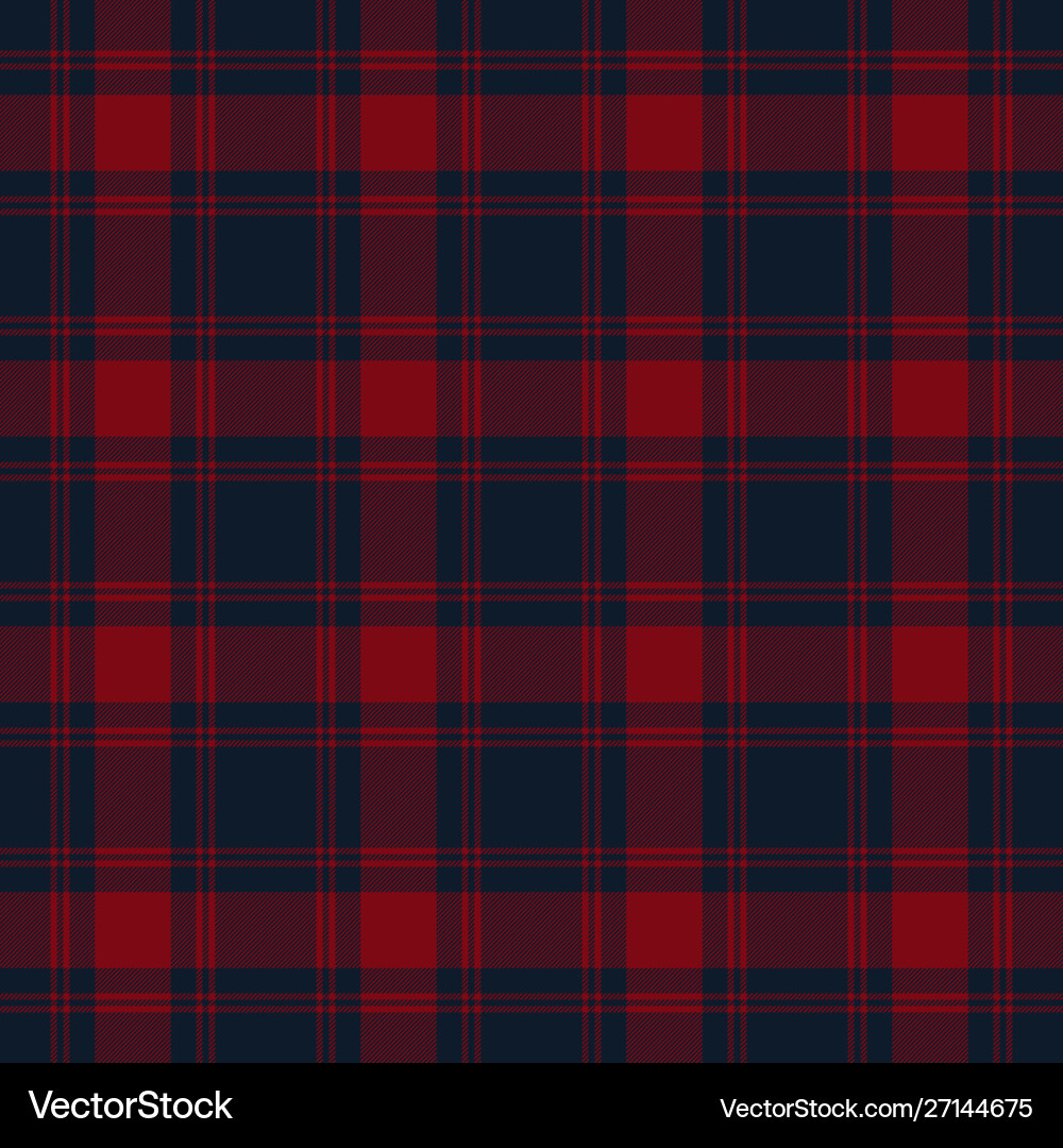Red and blue tartan plaid seamless pattern Vector Image