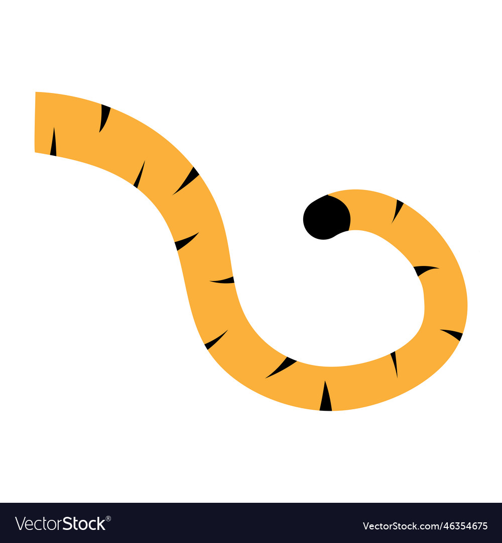 Tiger tail icon Royalty Free Vector Image - VectorStock