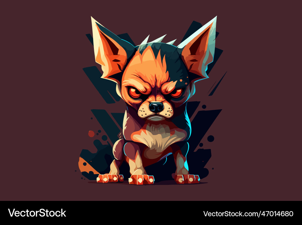 Angry dog Royalty Free Vector Image - VectorStock