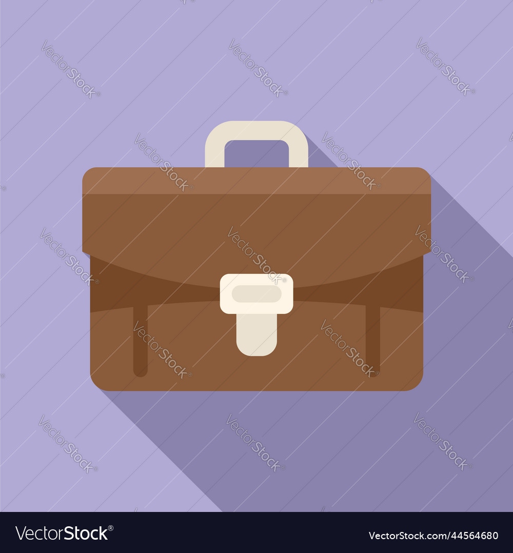 Briefcase icon flat help support Royalty Free Vector Image