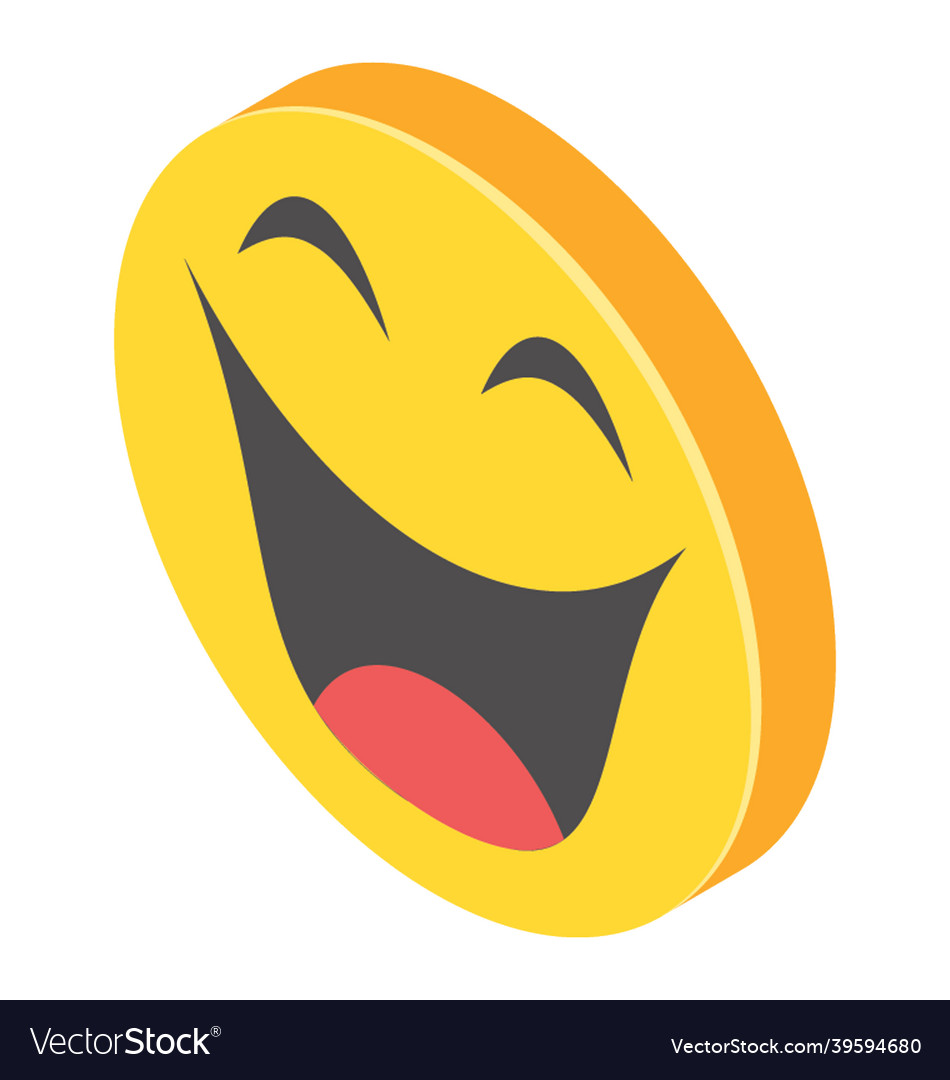 Happy expression Royalty Free Vector Image - VectorStock