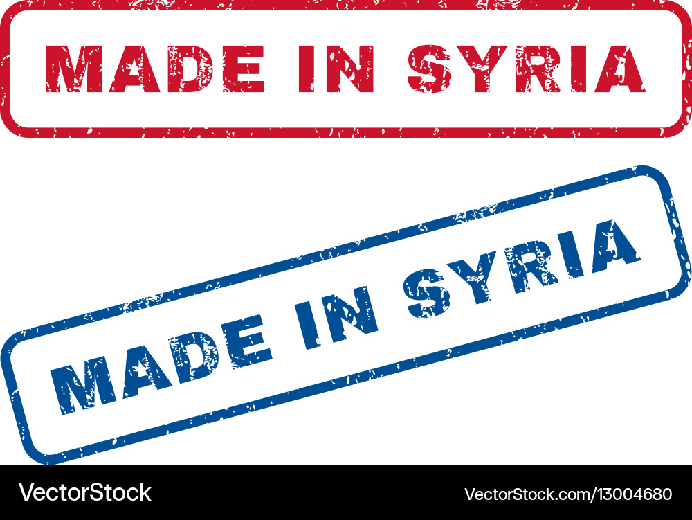 Made in syria rubber stamps Royalty Free Vector Image