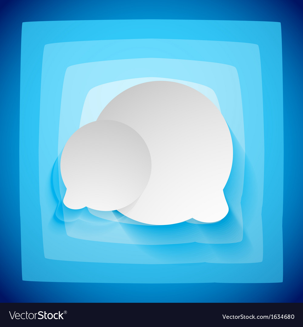 Speech bubble creative abstract background Vector Image