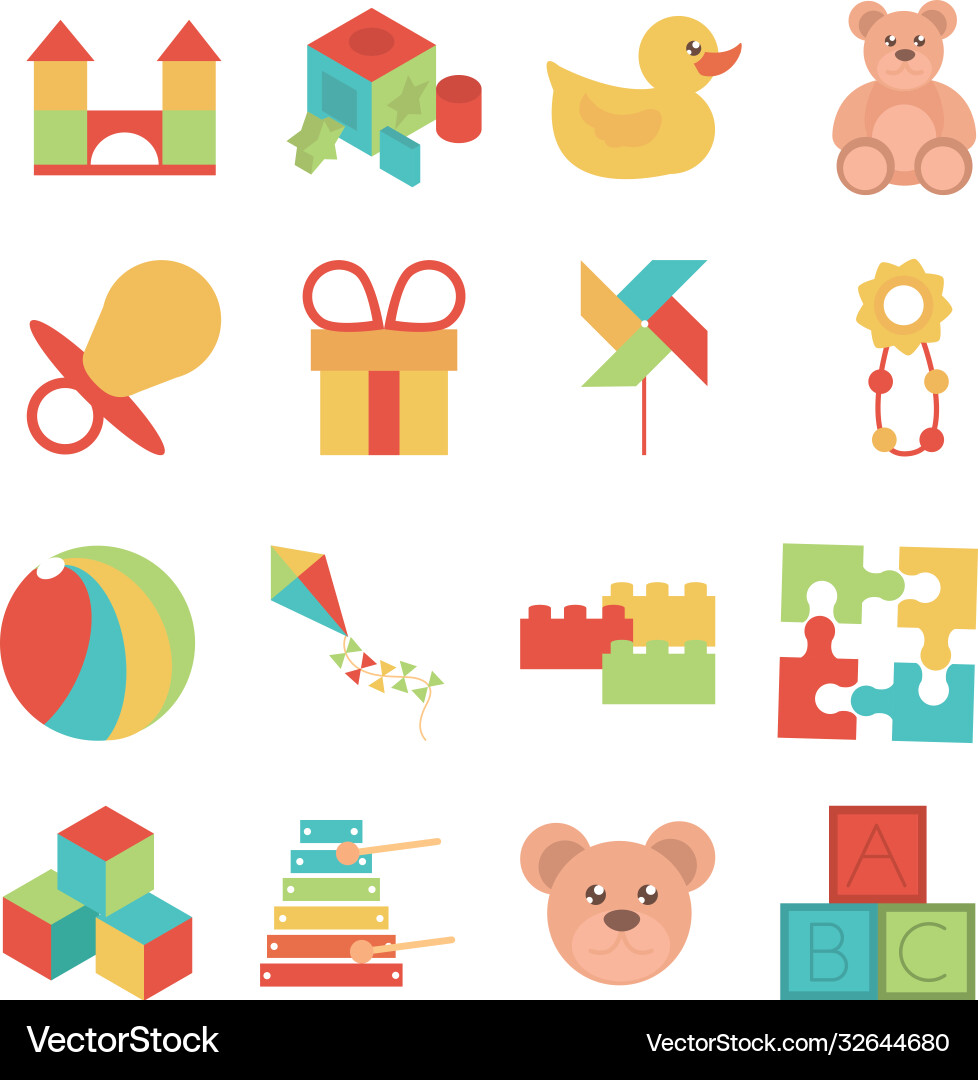 Toy object for small children to play flat style Vector Image