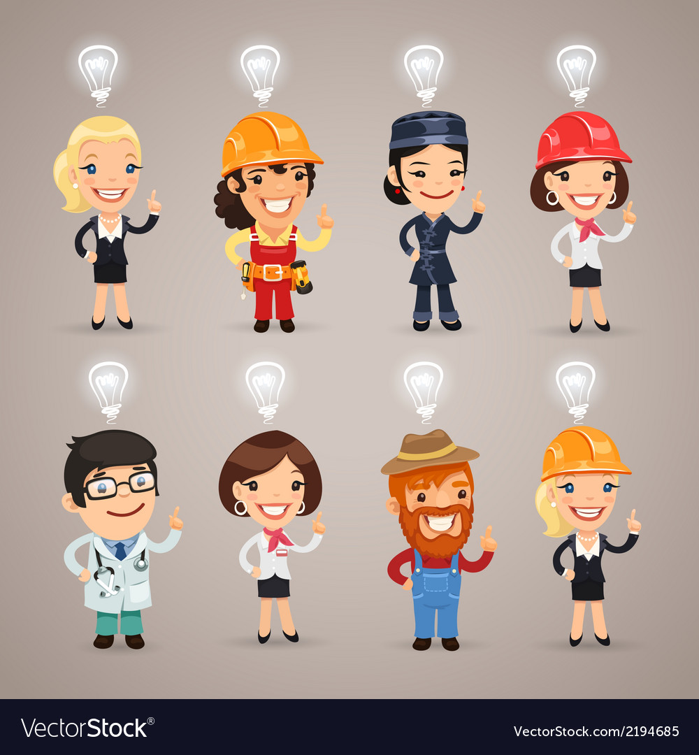 Professions idea set1 Royalty Free Vector Image