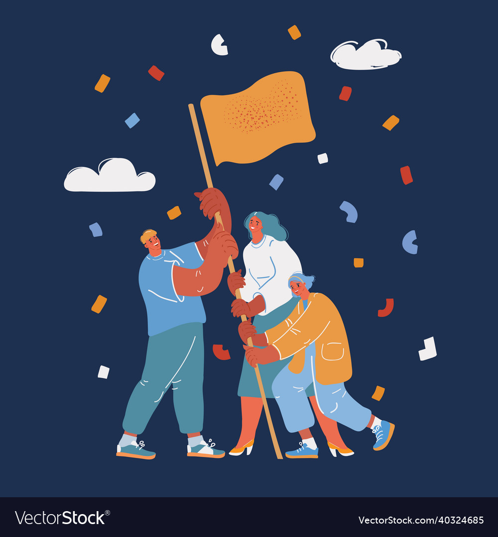 Teamwork creative business Royalty Free Vector Image