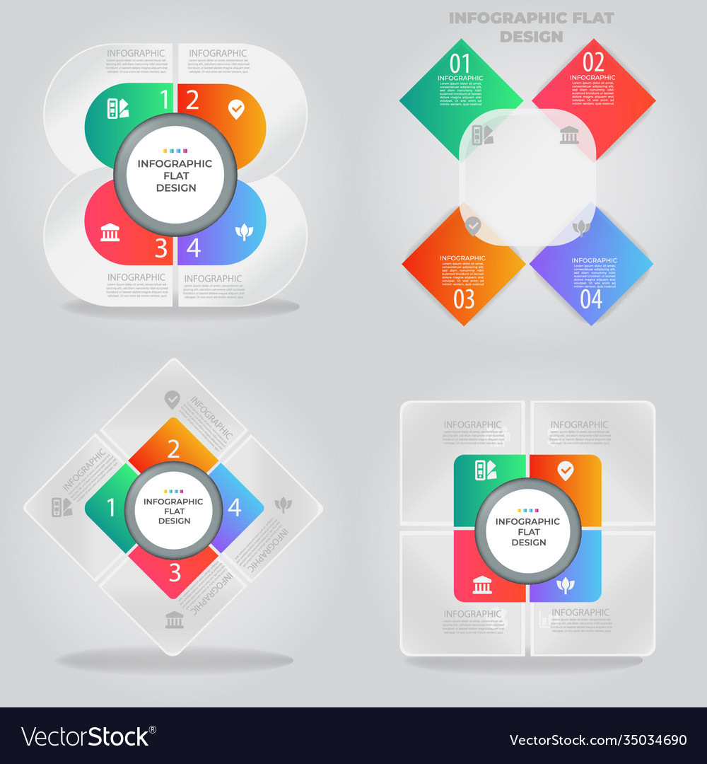 Business data visualization process chart Vector Image