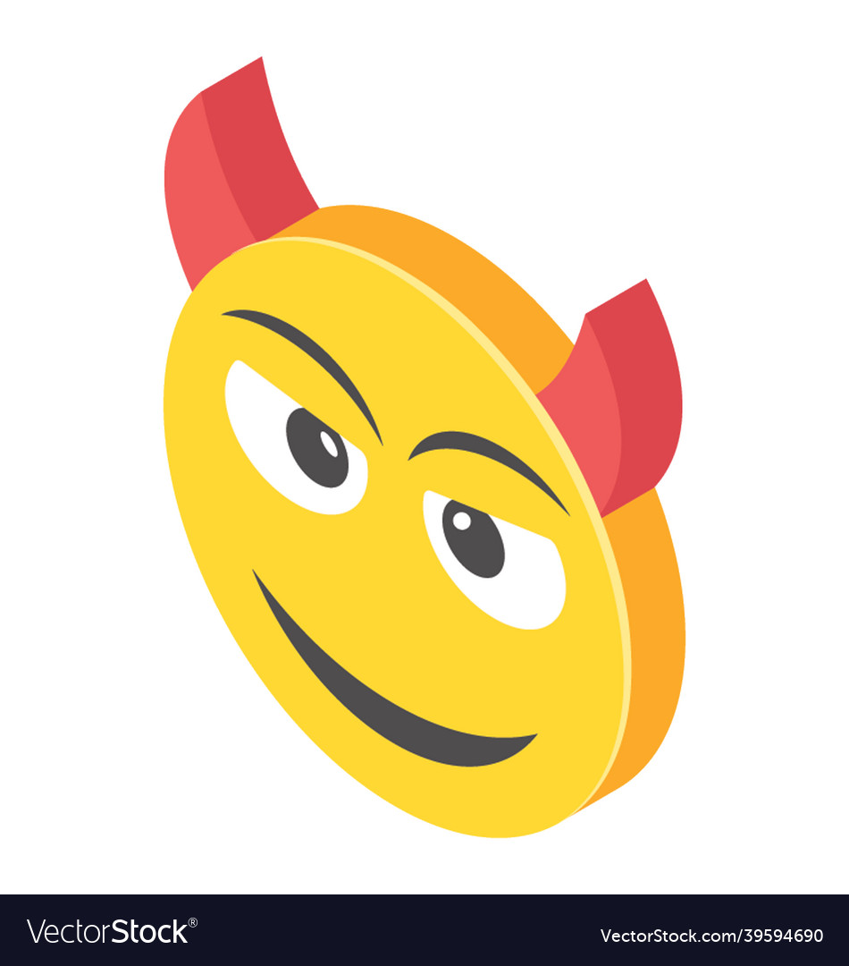 Evil smiley Royalty Free Vector Image - VectorStock