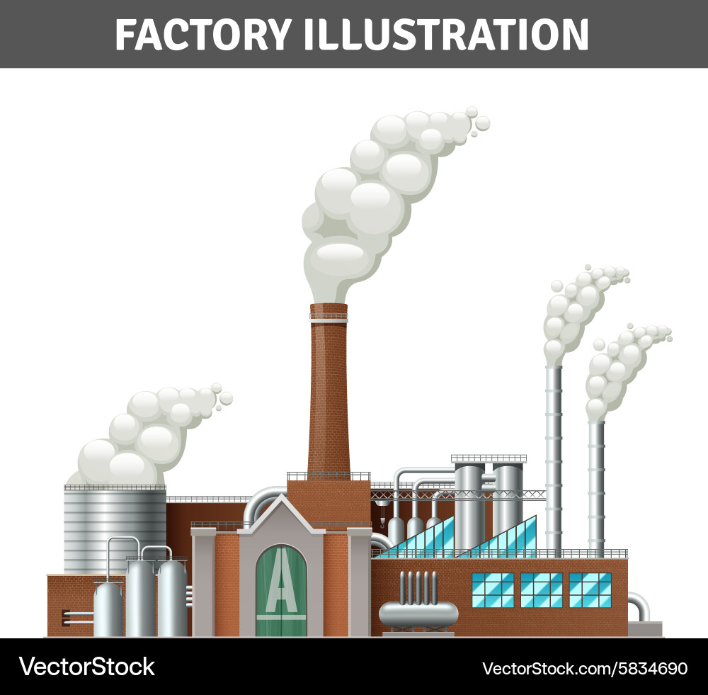 Factory Illustration Vector